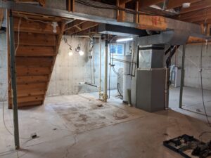We Made Another Mess in the Basement! | Beams to Basements Contractors